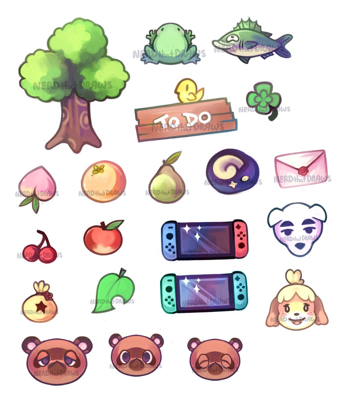 Animal Crossing Ll Sticker Pack - Etsy