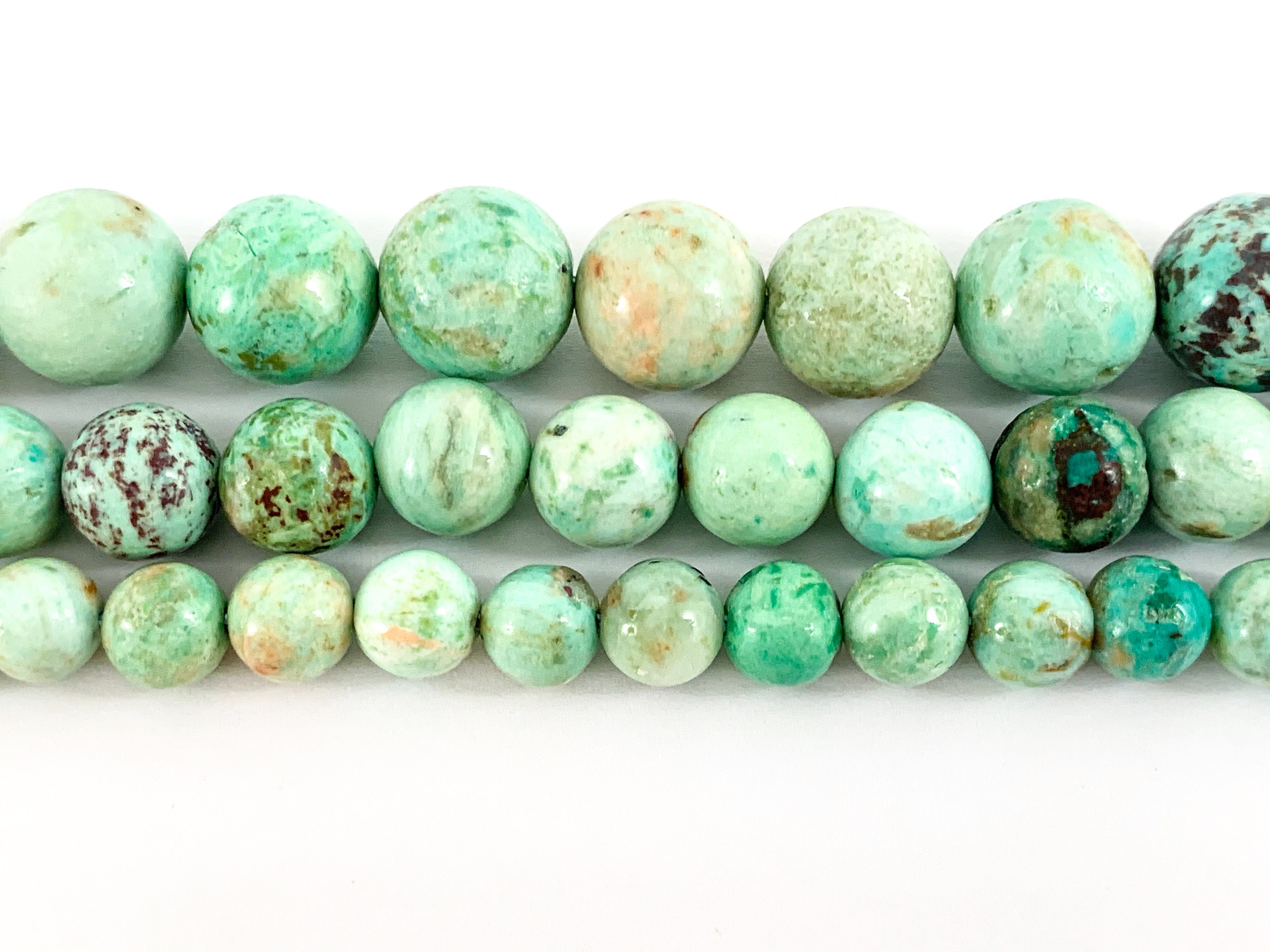 Peruvian Turquoise Round Smooth Shiny Natural Green Gemstone - Etsy