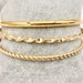 8 " Stainless Steel Round Plain and Twisted Roped Close Bangles in 18K ...