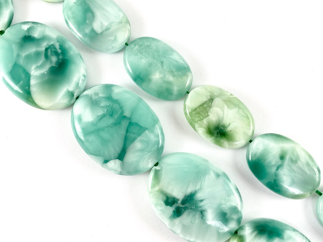 Natural Green Angelite/ Green Moonstone Pastel Green Color Natural ...