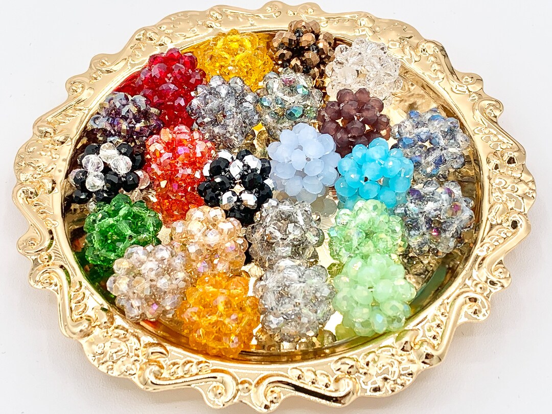 15mm/0.625 Inches Crystal Hand Weaved Balls Shiny Sparkly Crystal ...