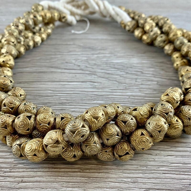 African Brass Beads - Etsy