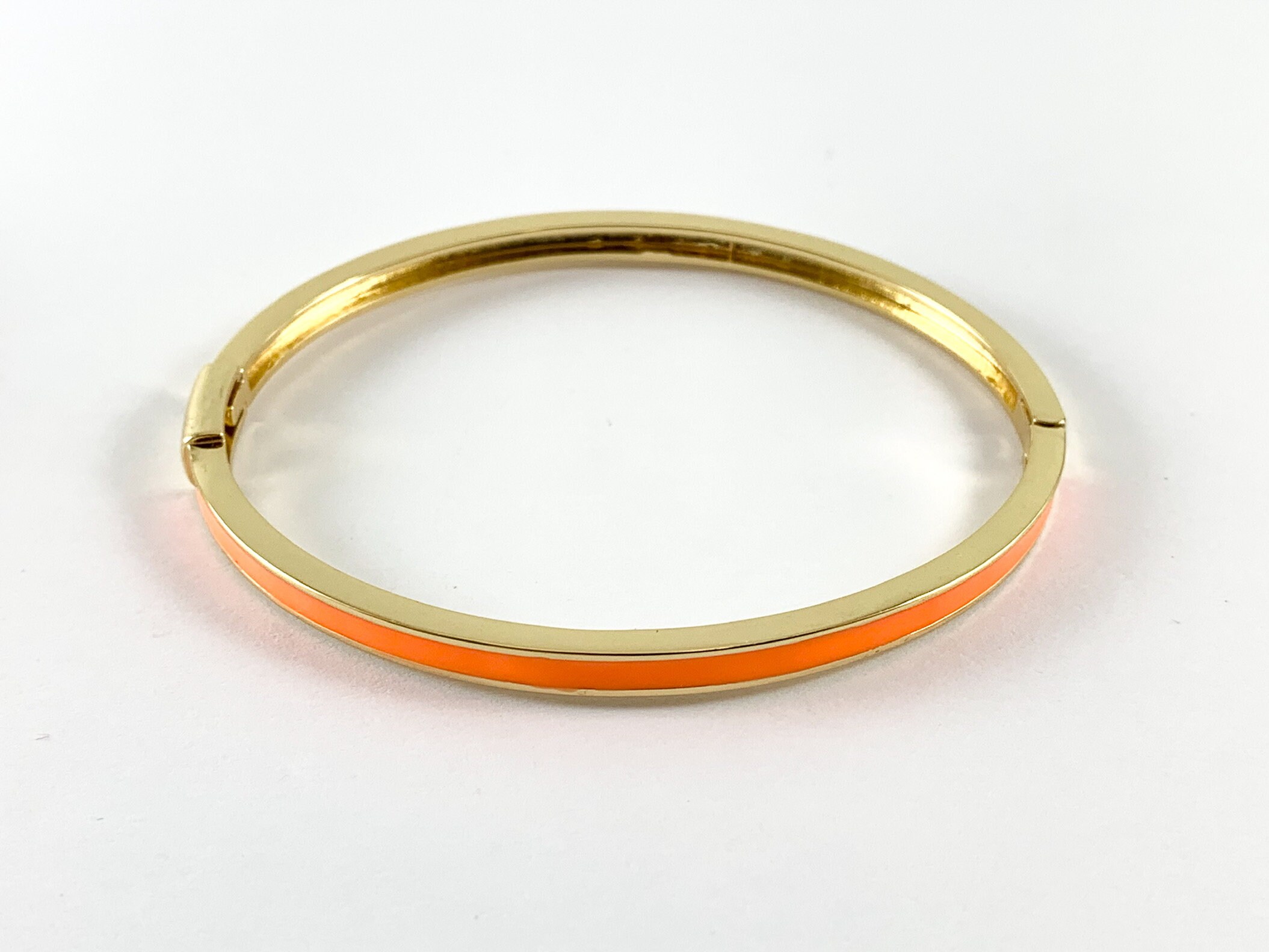18K Gold Plated Enamel Copper Push Bracelet Cuffs/ Bangles - Etsy