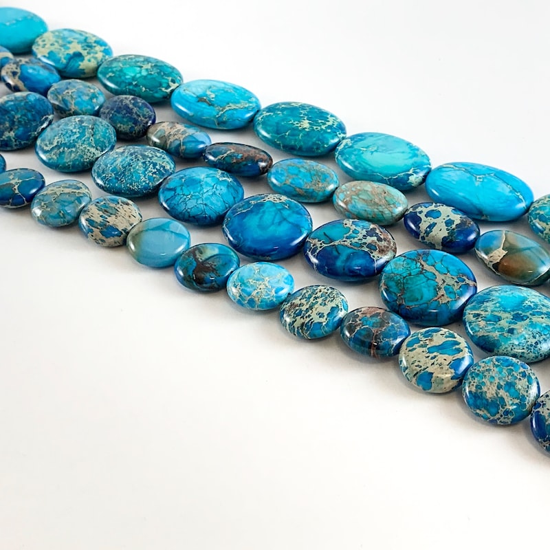 Blue Jasper Beads - Etsy