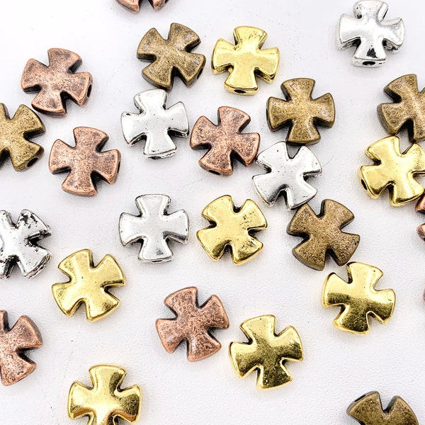 Small Spacer Cross Beads - Etsy