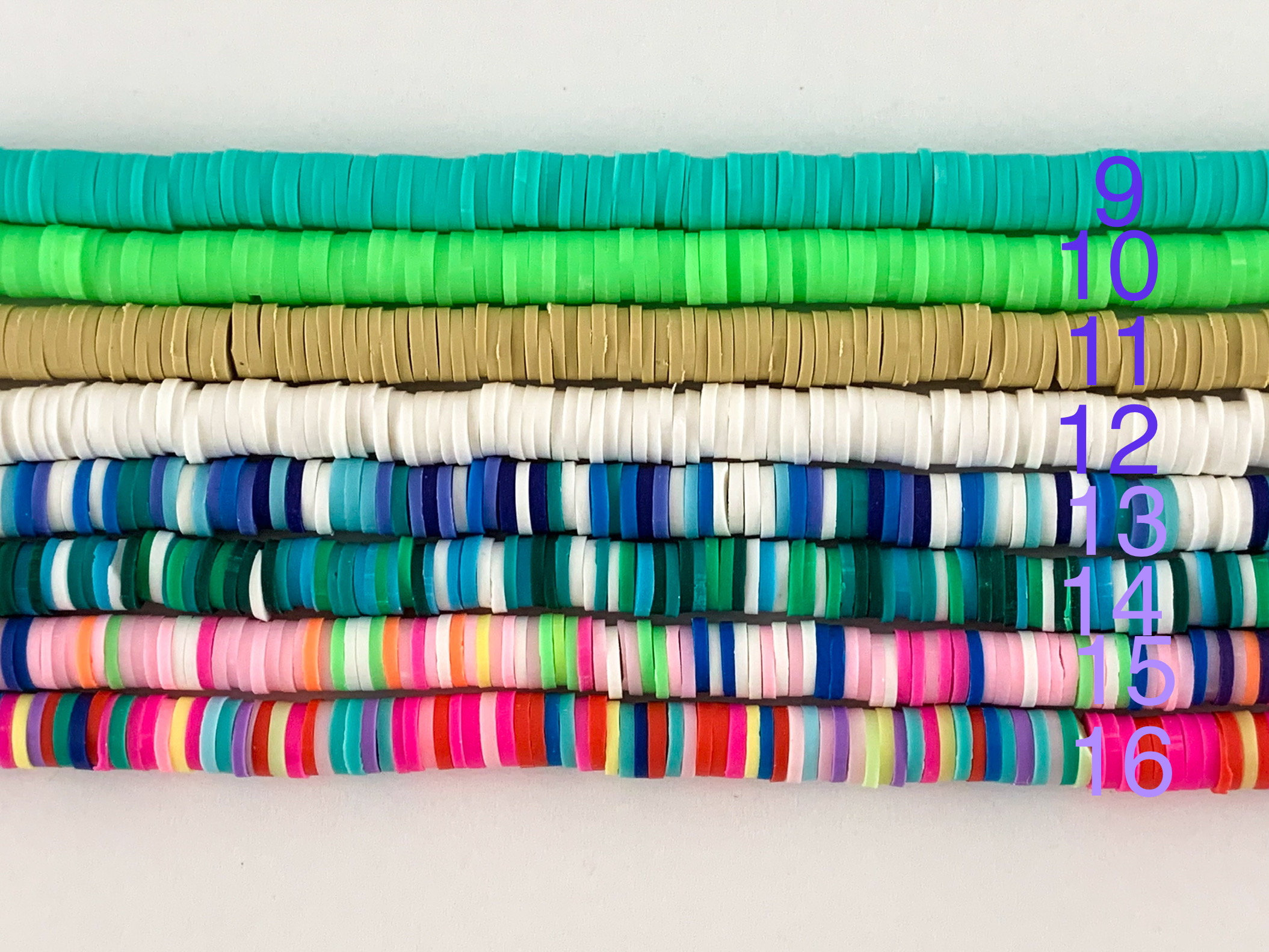 6mm Vinyl Heishi/ Polymer Clay Heishi Disc Beads - Etsy