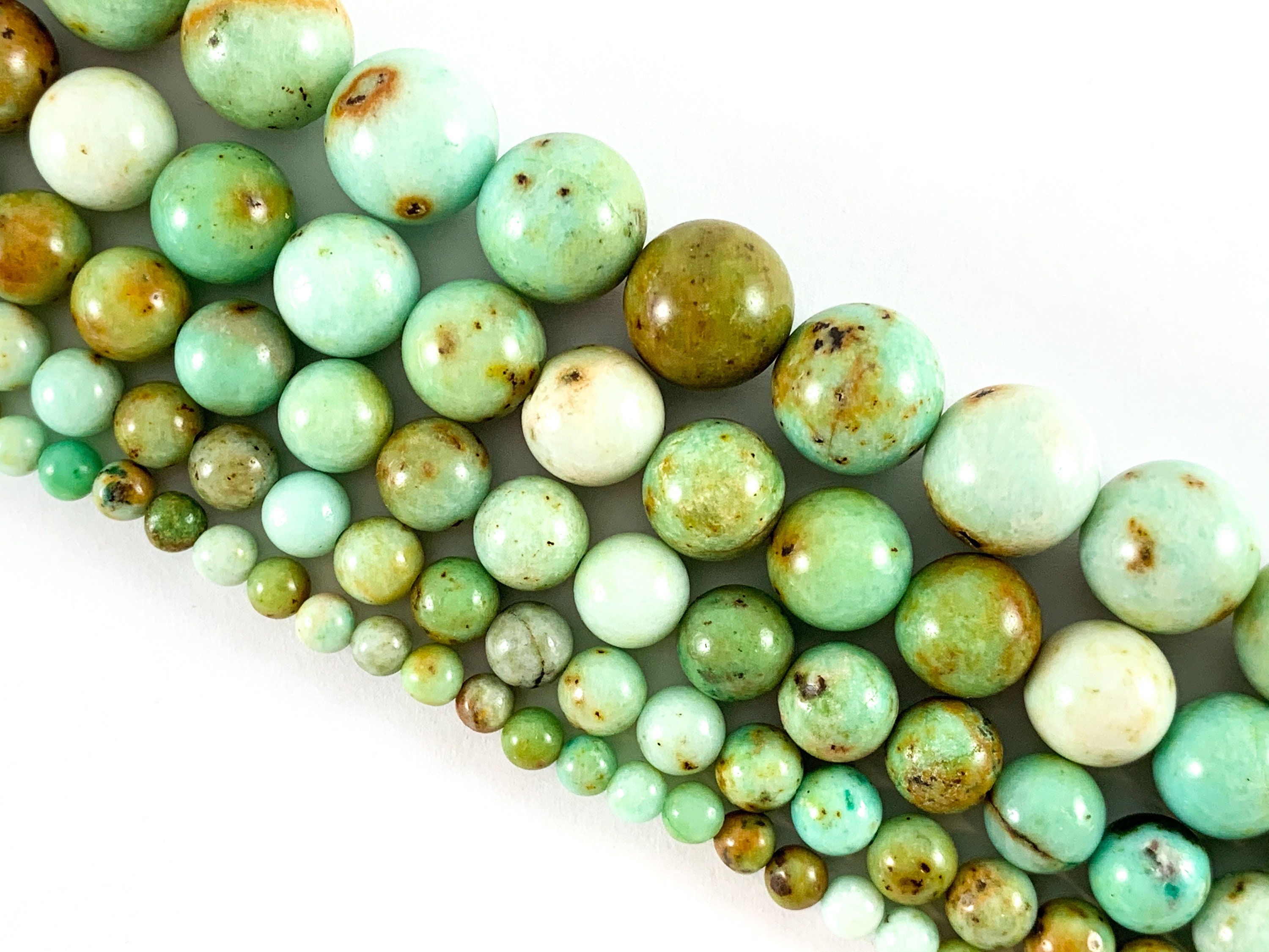 Pre-Columbian/Maya Jade Round Smooth Natural Gemstone Beads | Etsy