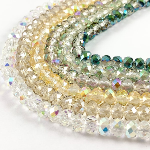 Crystal Rondelle - Etsy