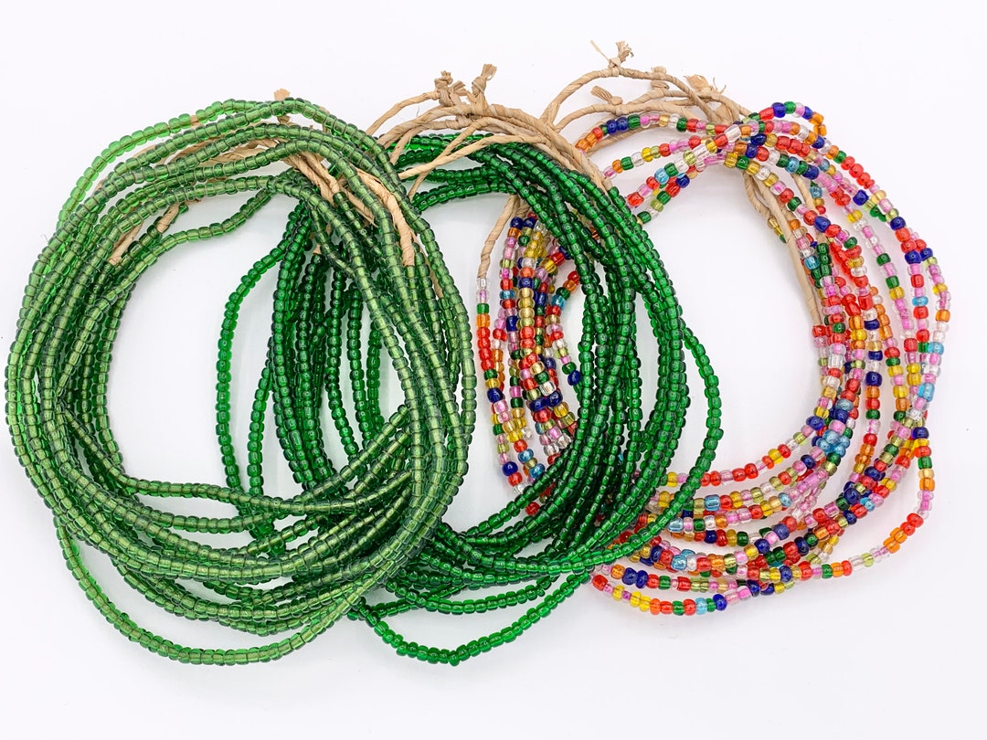 4mm African Sandcast Transparent Seed Beads Handmade Glass Beads From ...