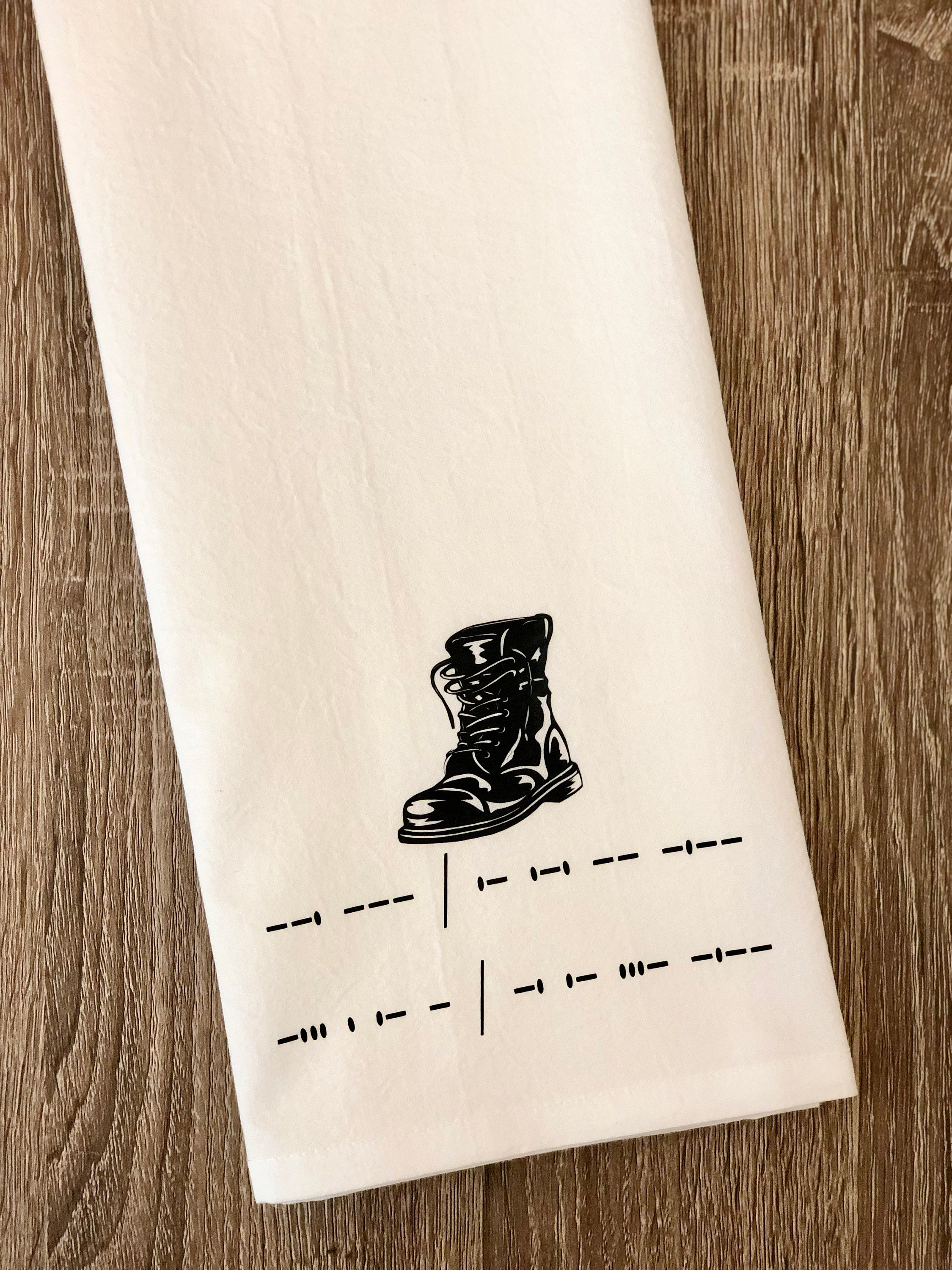 Morse Code Kitchen Towel / Tea Towel / Kitchen Decor / Flour - Etsy