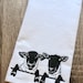 Peeping Sheep / Farmhouse Kitchen Towel / Flour Sack Towel / Tea Towel ...