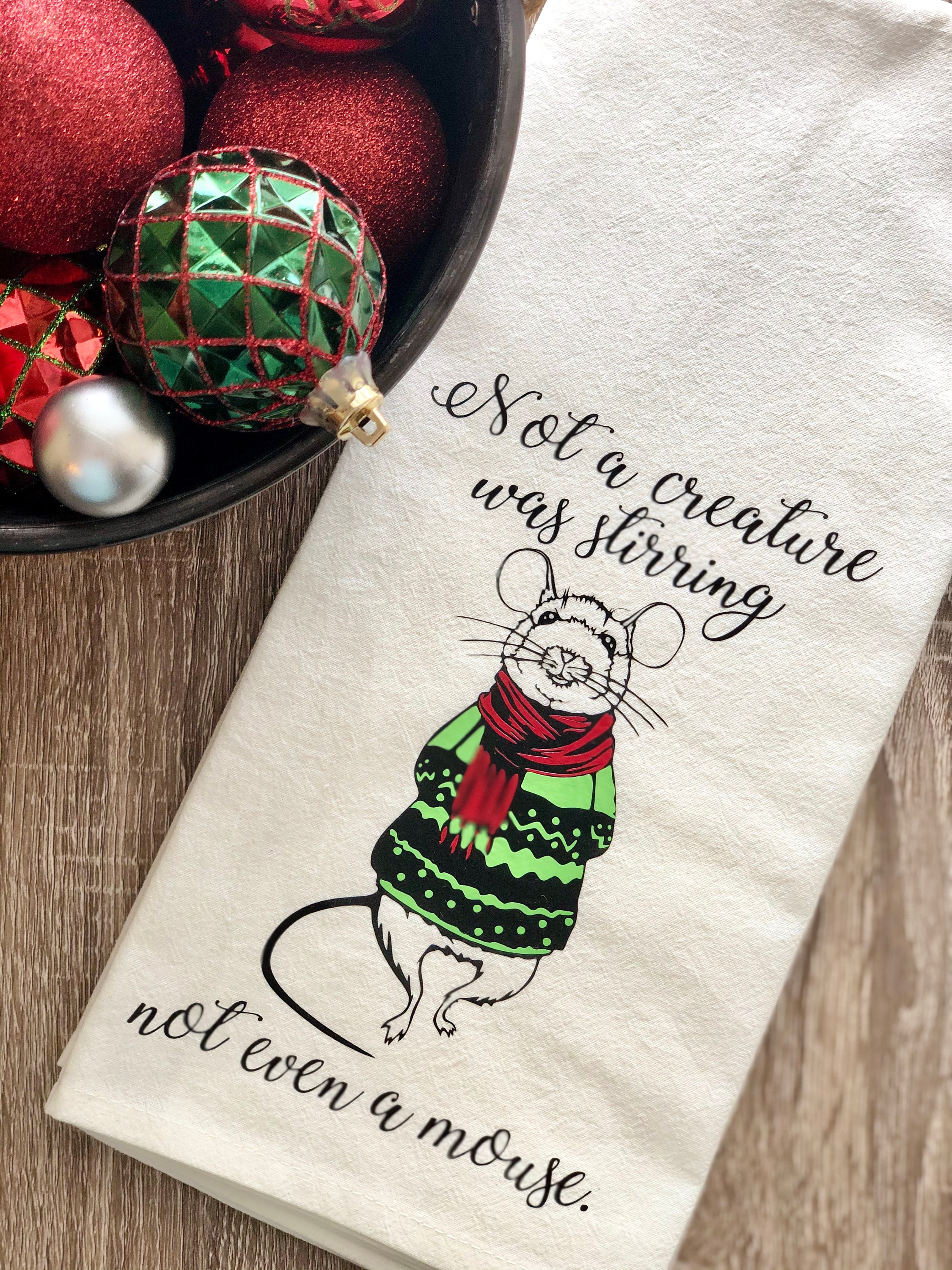 Christmas Sweater Mouse, Not a Creature Was Stirring, Holiday Kitchen ...