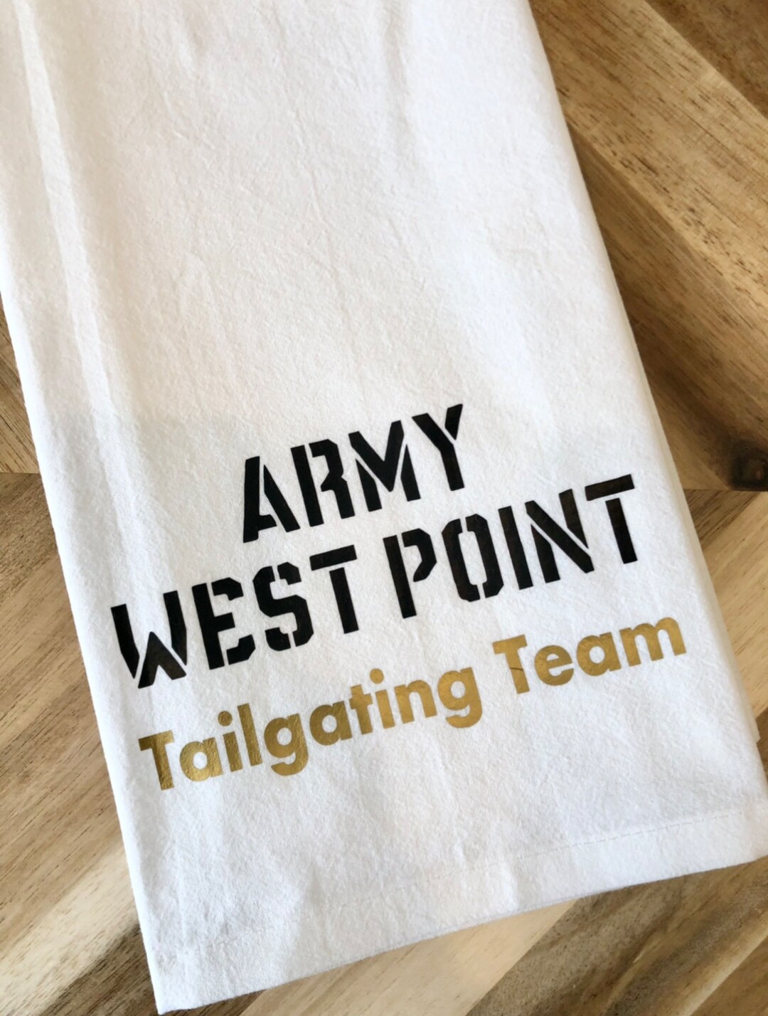 West Point Tailgating Team, Tea Towel, Army Decor, Flour Sack Towel ...