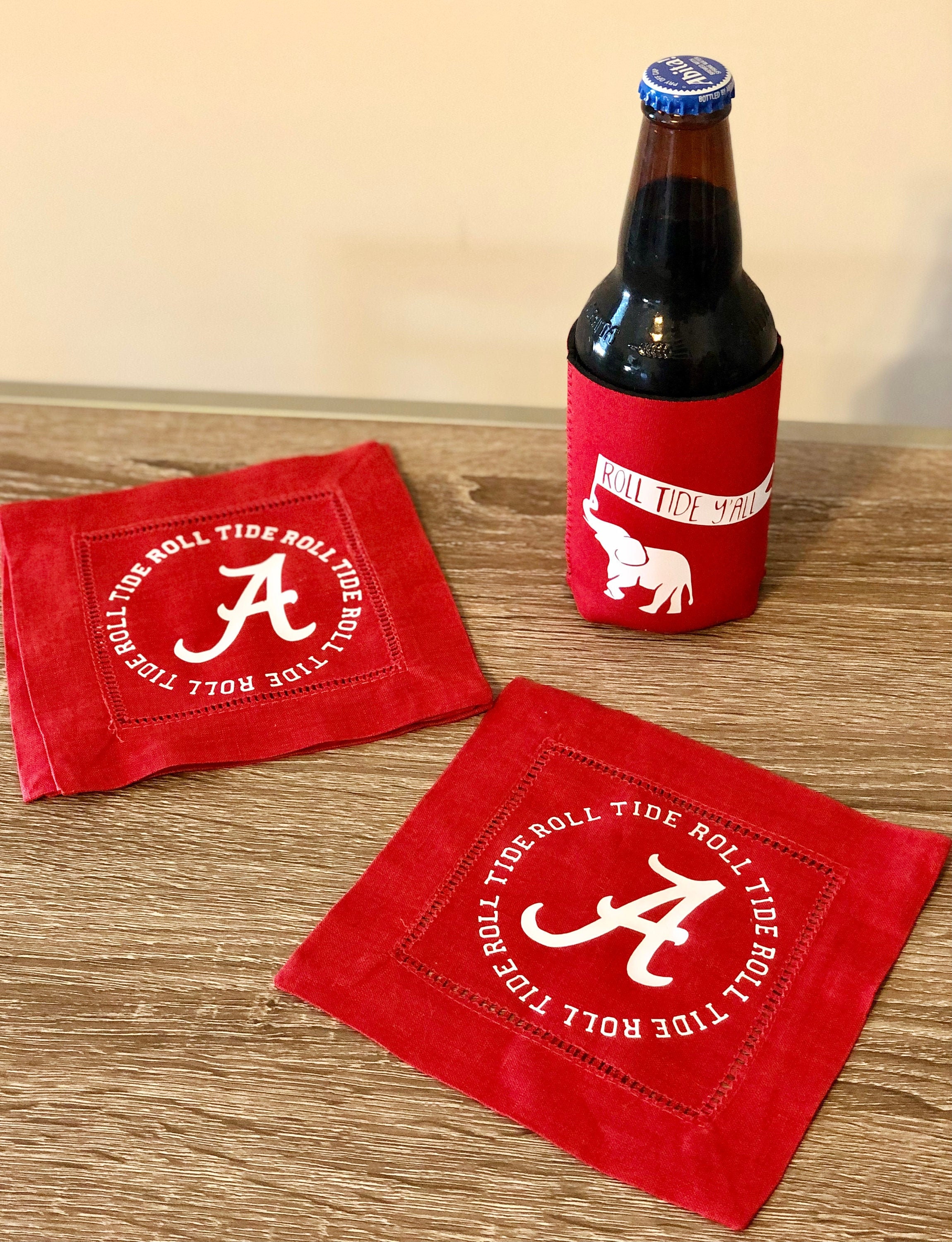 Officially Licensed Alabama Cocktail Napkins Set of 4 / - Etsy