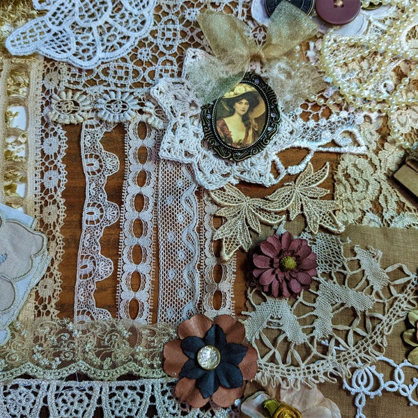 Vintage Lace Journal - Etsy