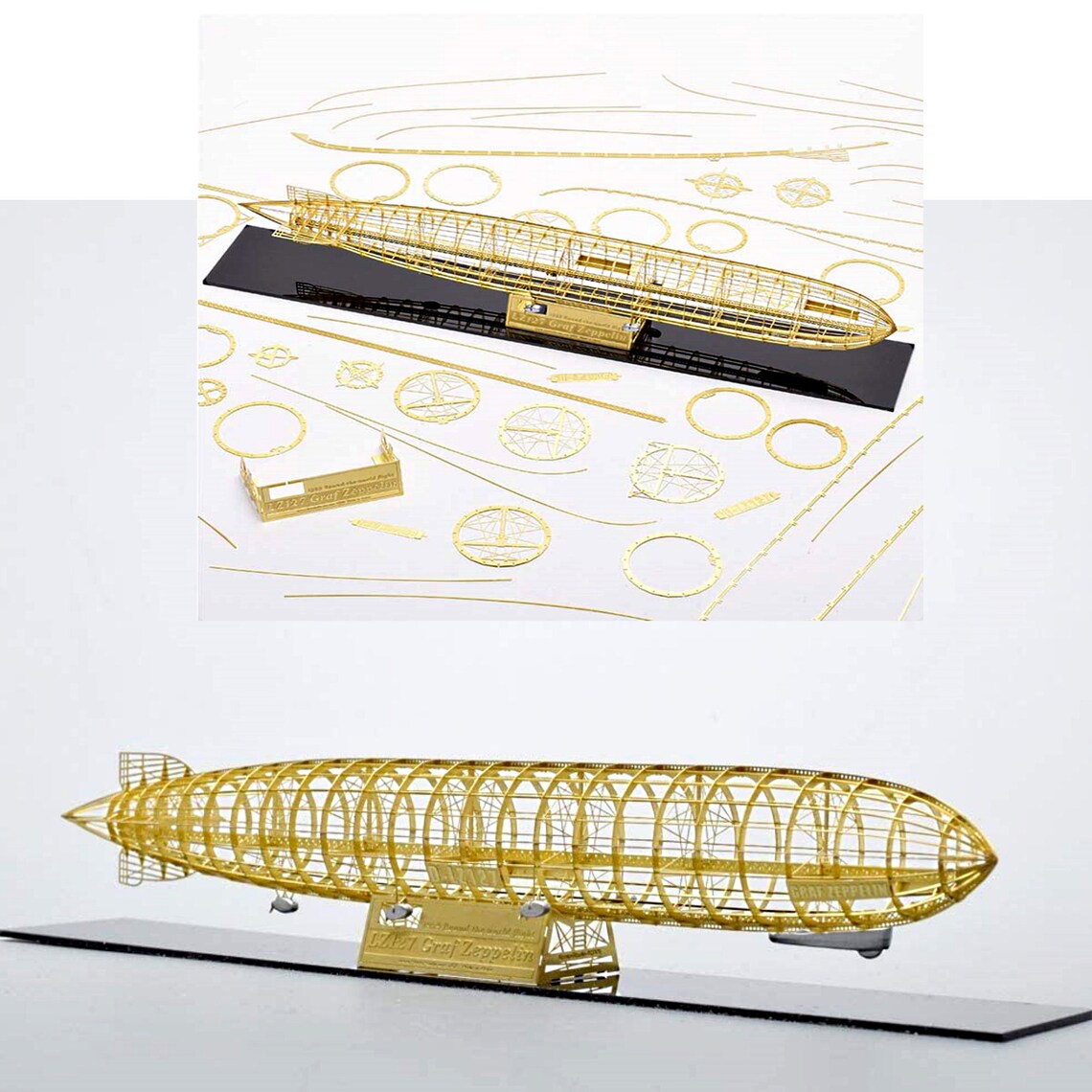 Zeppelin Metal DIY Assembly Model Desktop Decoration Jigsaw | Etsy