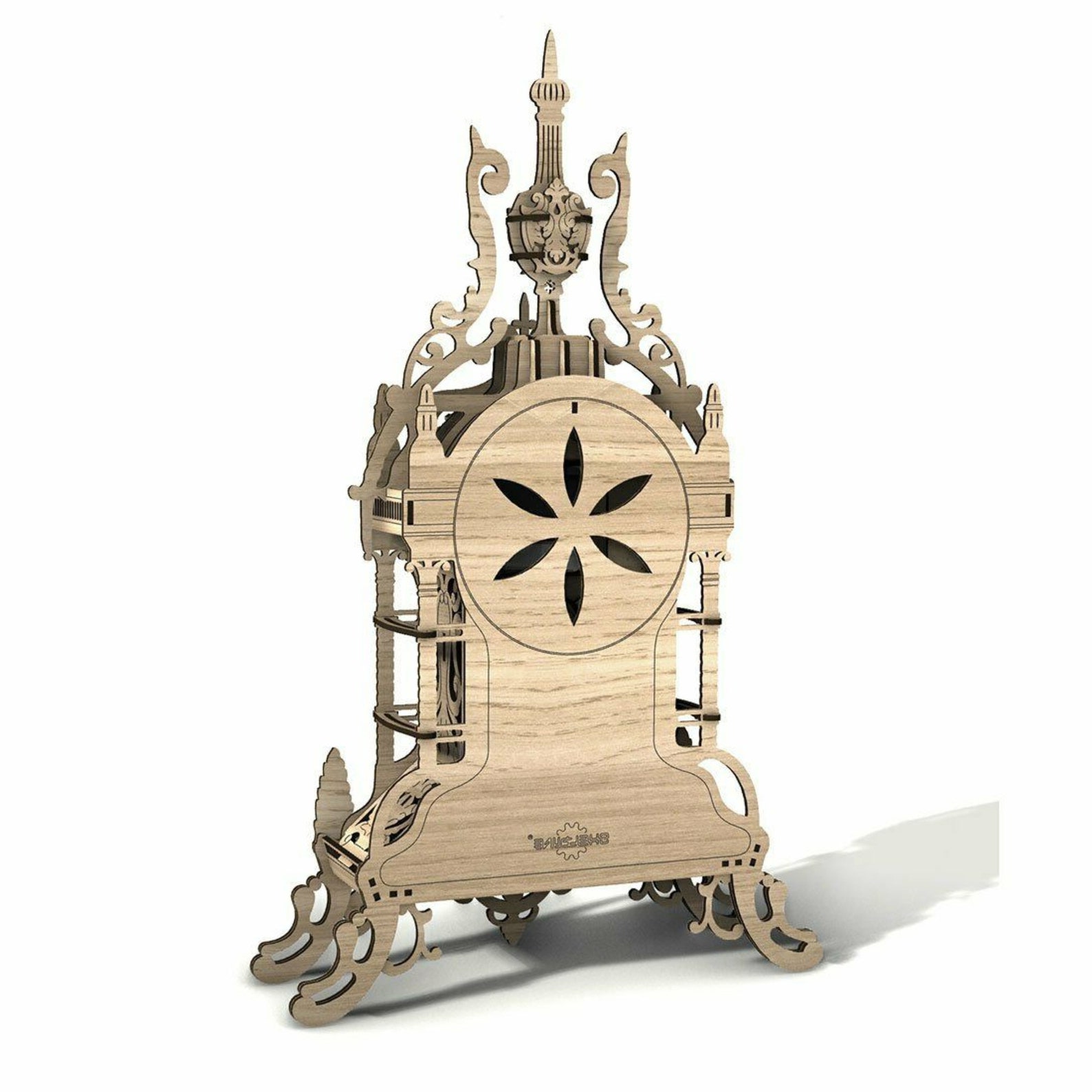 3D Wooden Puzzle Wooden Clock Building Kit Home Decor | Etsy