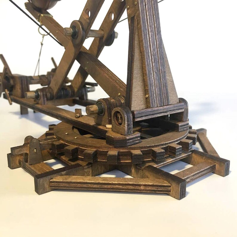 3D DIY Model Kit Siege Machinery Rotary Catapult Miniature | Etsy