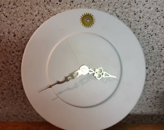 Vintage, Unique Upcycle Wall Décor Ceiling Tin Clock With off Center ...