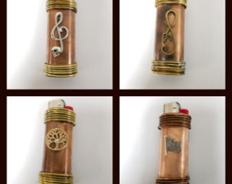 Handcrafted Pure Copper Lighter Cover With Hand Hammered Texture - Etsy