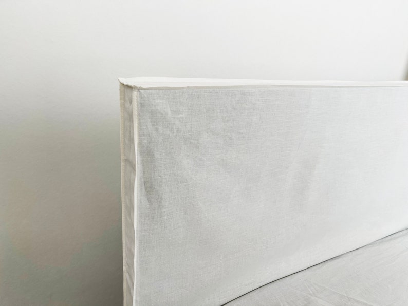 Linen Headboard. Headboard Slipcover. Foot Board Cover. Custom - Etsy