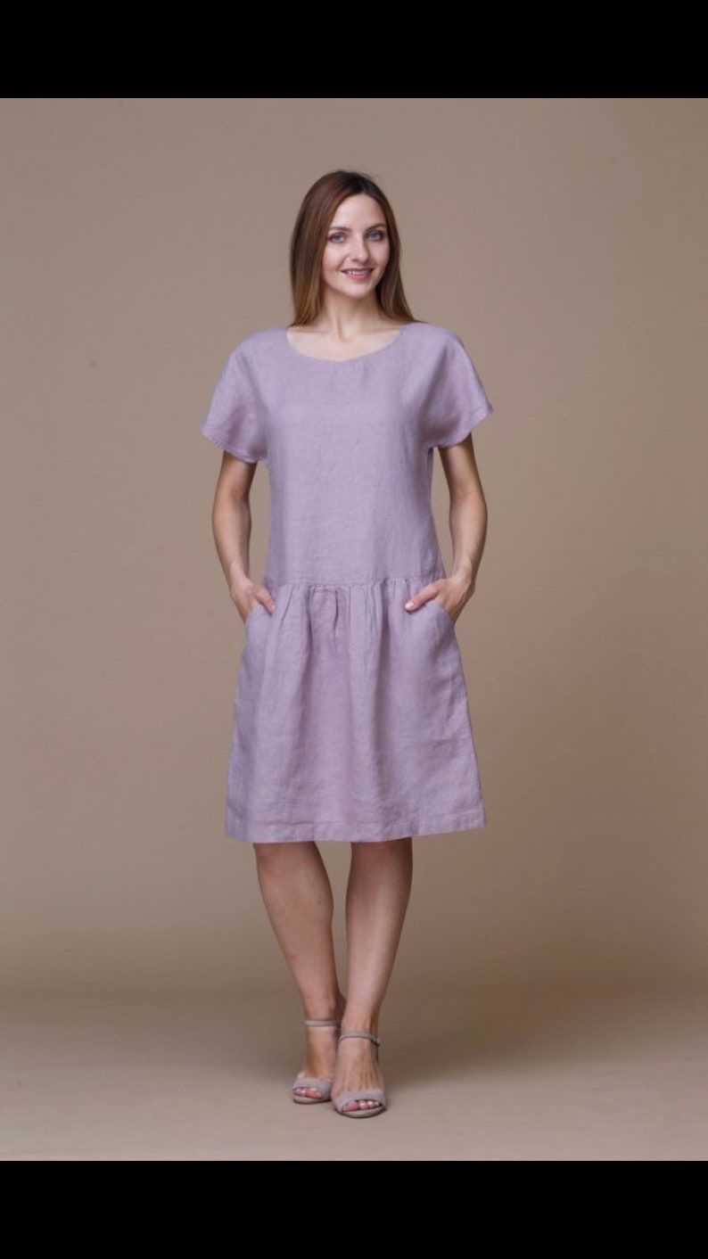 Vestido de lino. Vestido de verano. Ropa de lino para mujeres. | Etsy