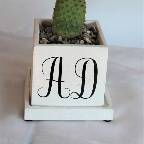 Monogram Planter - Etsy