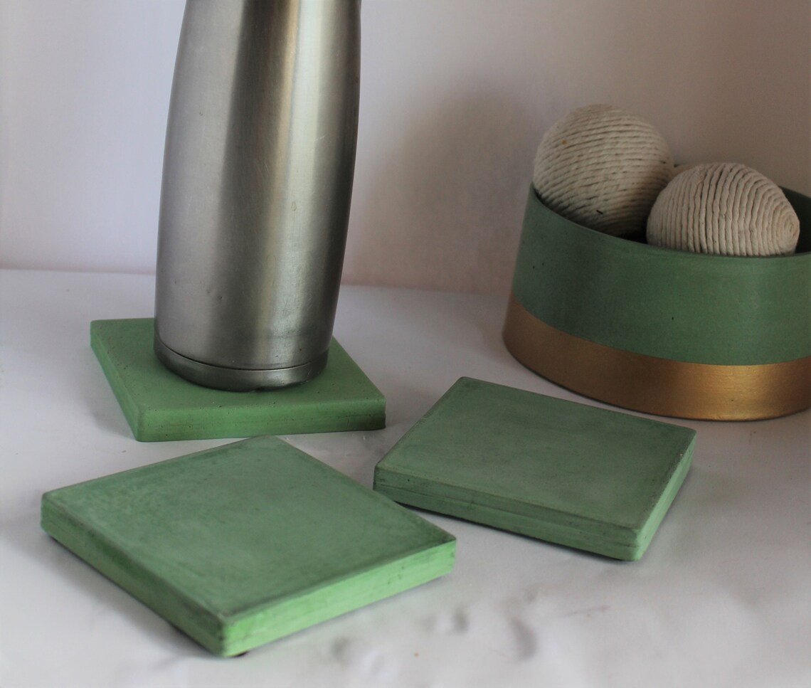 Moisture Absorbing Coaster Set 4 Set of 2 - Etsy