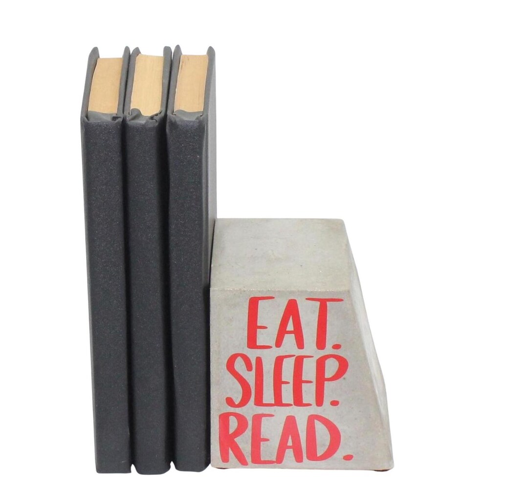 Personalized Concrete Bookend – Fun, Heavy & Customizable for Book ...