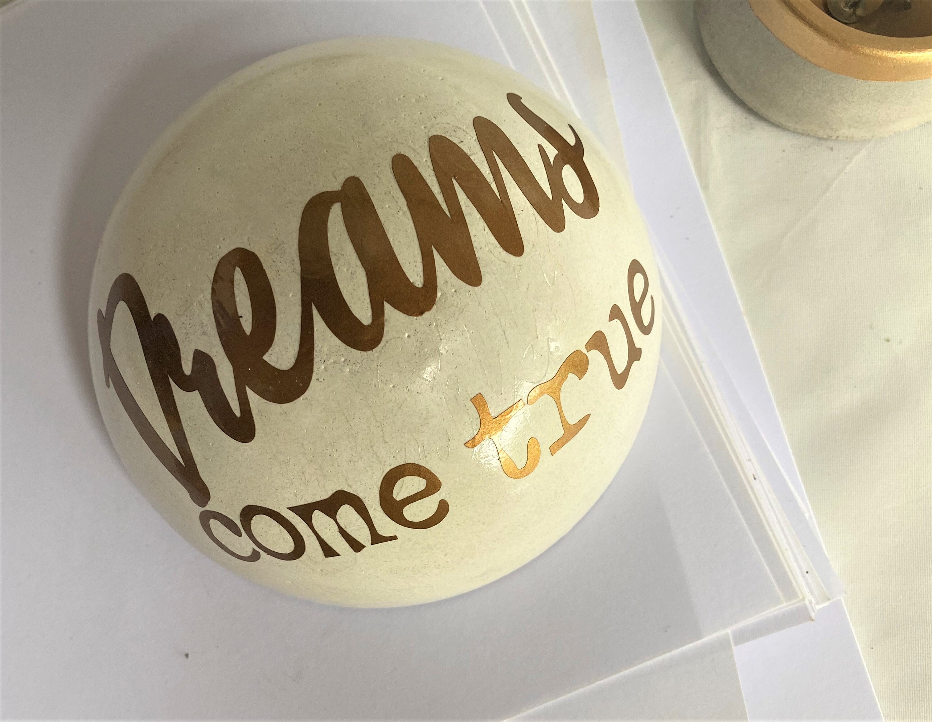 Custom Paperweight / Heavy Paper Weight / Concrete Dome - Etsy UK