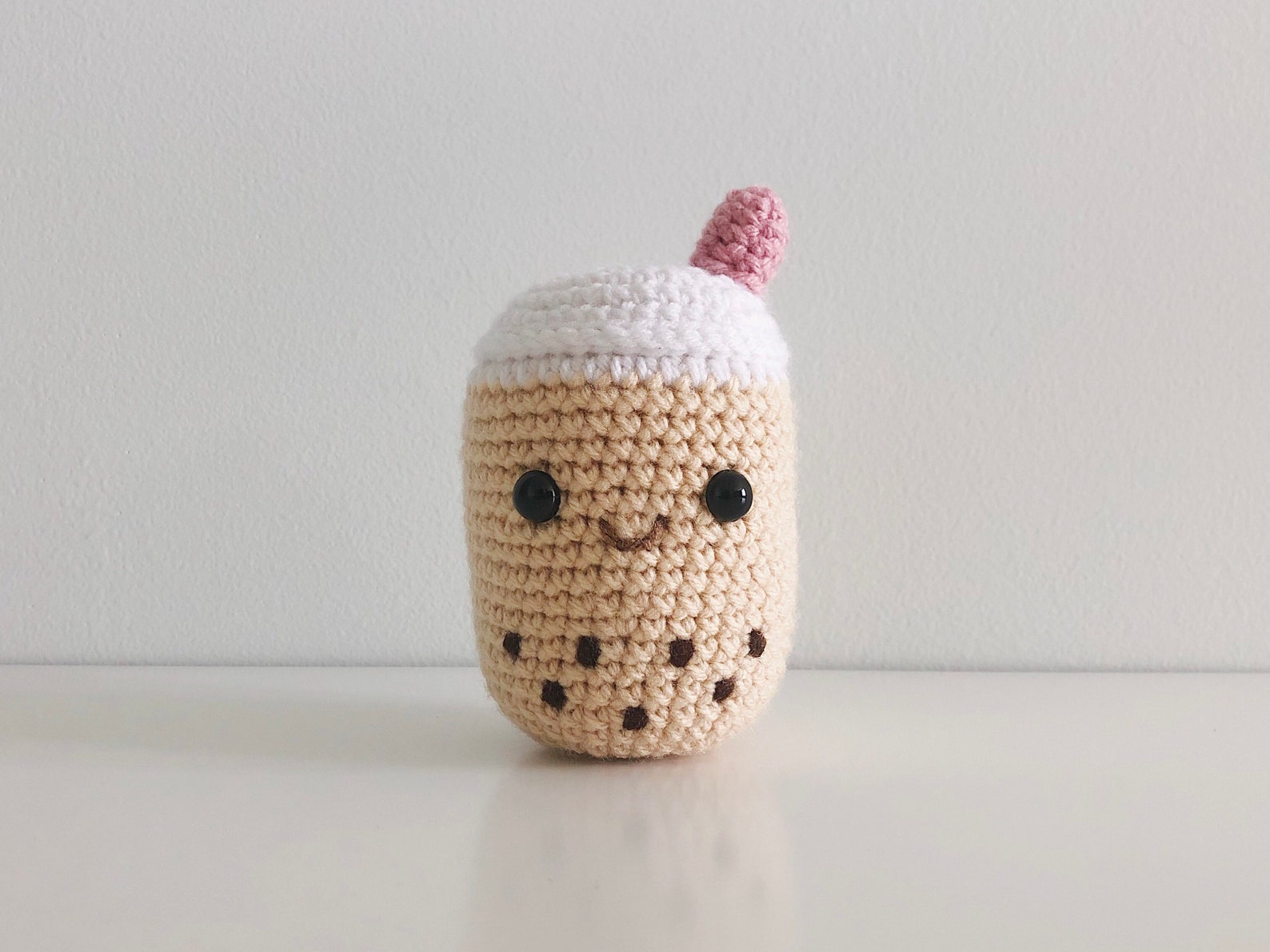 Boba Bubble Tea Milk Tea Cute Crochet Plush Amigurumi - Etsy