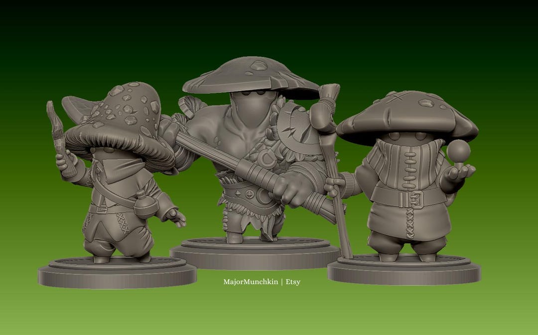 Cute Mushroom Folk, Myconid, Fungus Dungeons and Dragons, Dnd, D&D ...