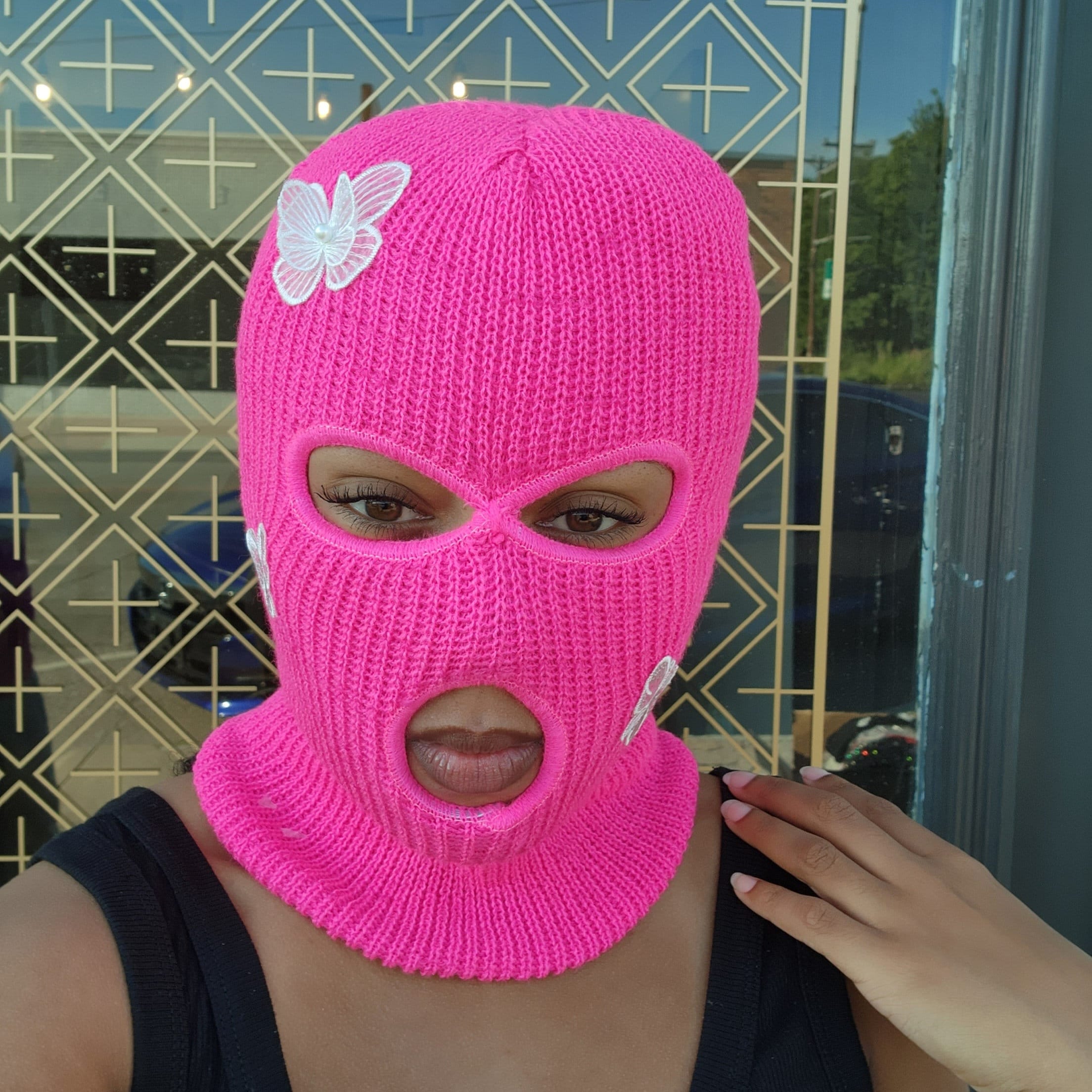 Youth NEON SKI MASK 1 Hole Winter Face Masks snowboard Boys Girls Child ...