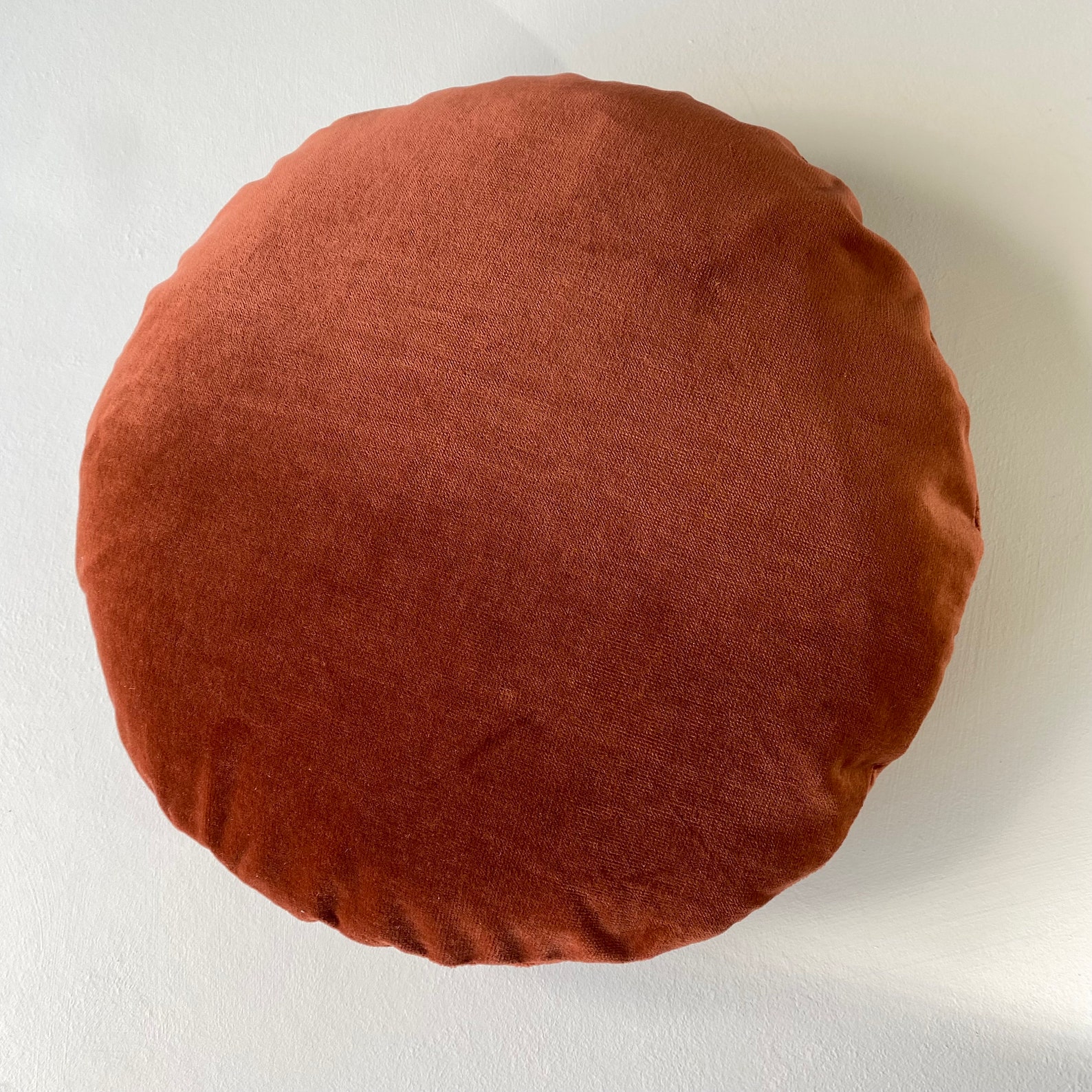 Velvet Round Cushion 14" Multi Colours Available - - Etsy UK