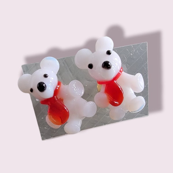 Glass Figurines Earrings - Etsy