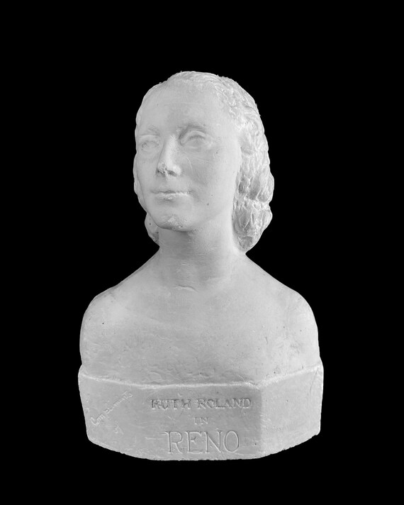 1920s Chalk Bust Actress Ruth Roland World Wide Pictures - Etsy