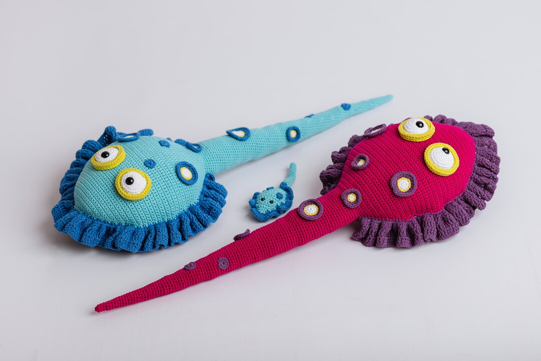 Stingray Amigurumi Pattern / Stingray Crochet Pattern / Sea Crochet ...