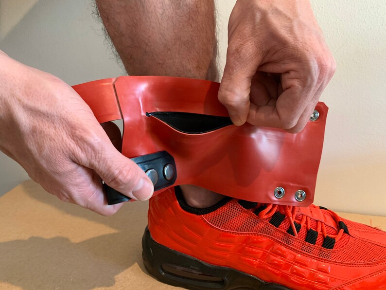 Latex Rubber Ankle Wallet Colour Customisation Purse Coin Bag Card ...