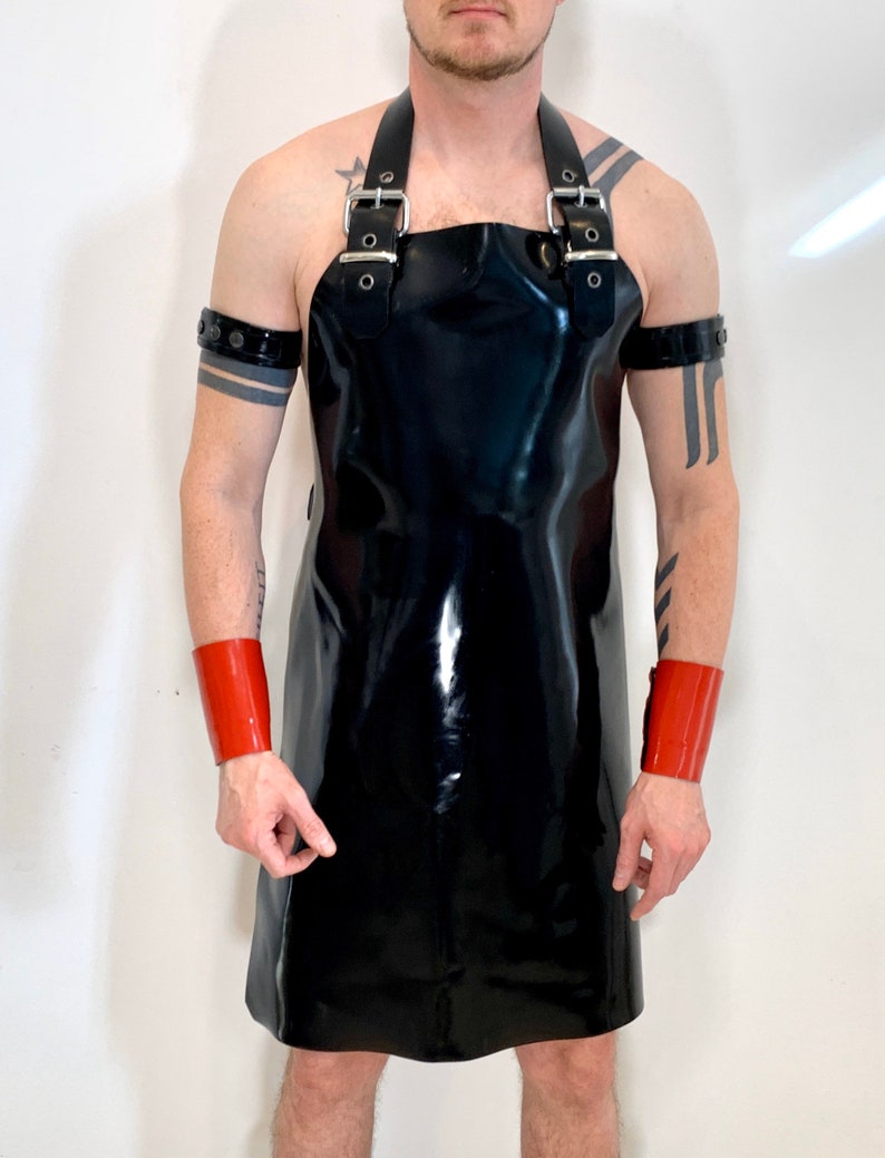 Mens Heavy Rubber Latex Apron 9mm Latex Gay Interest Etsy