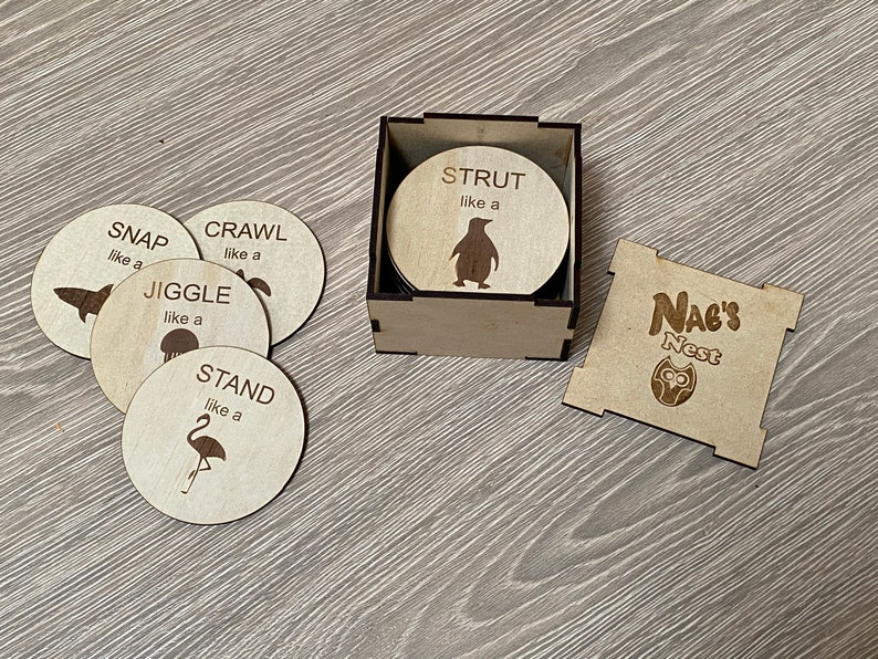 Laser Cut Wooden Children's Activity Tokens - Etsy