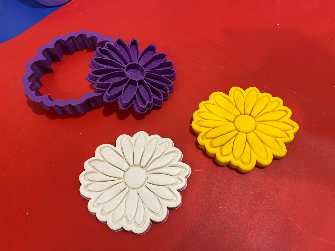 Sunflower Daisy Fondant Stamp and Cookie Cutter - Etsy