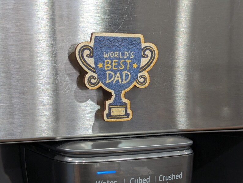 World's Best Dad Trophy Shape - Etsy