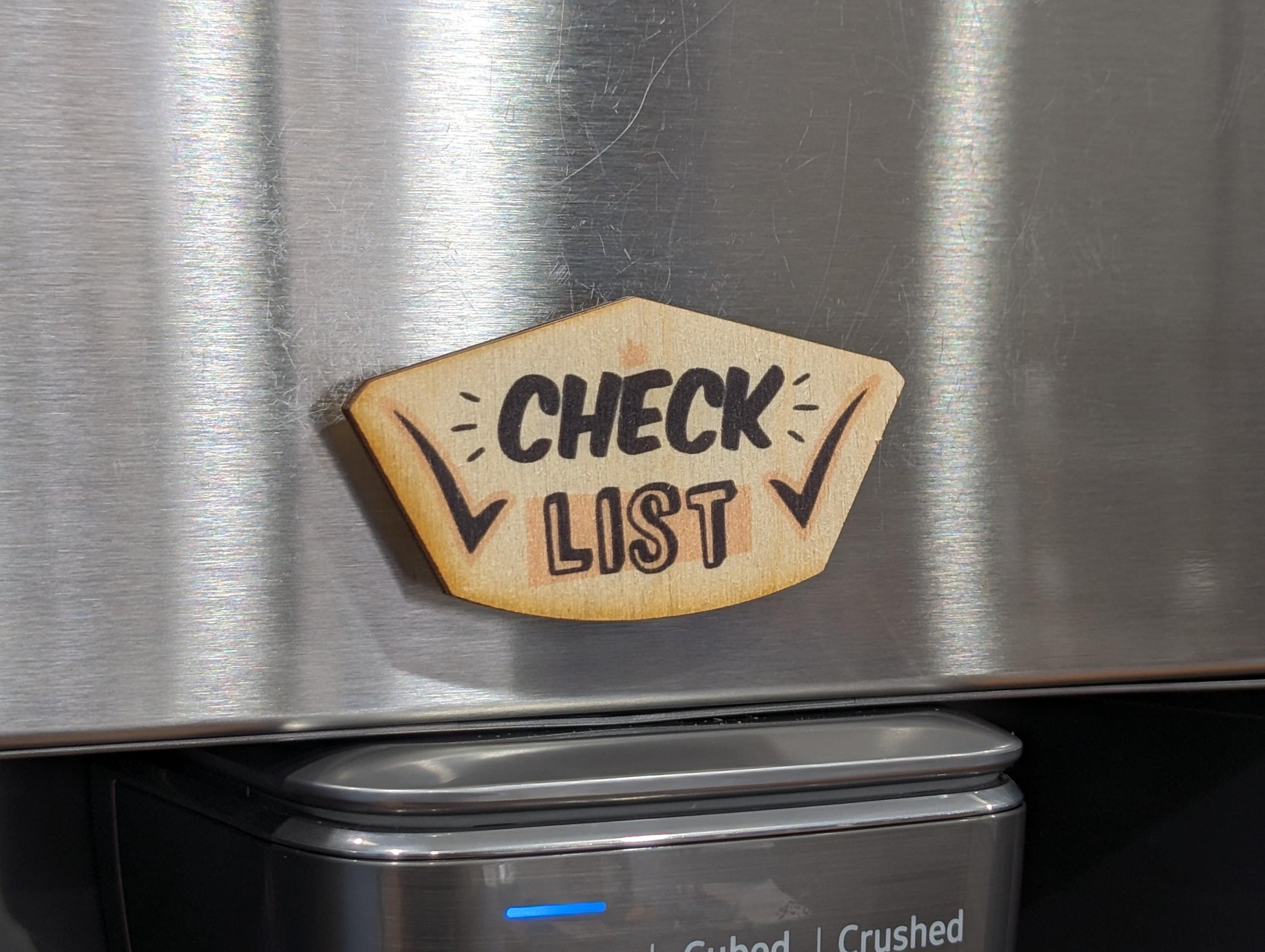 Important Reminder Color Printed Birchwood Magnet School Work Organize ...