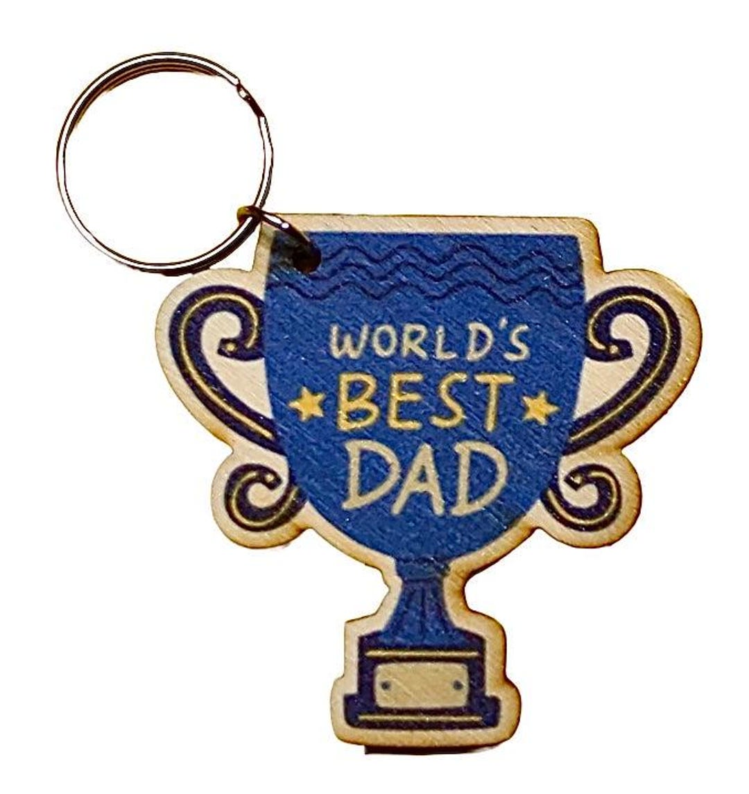 World's Best Dad Trophy Shape - Etsy