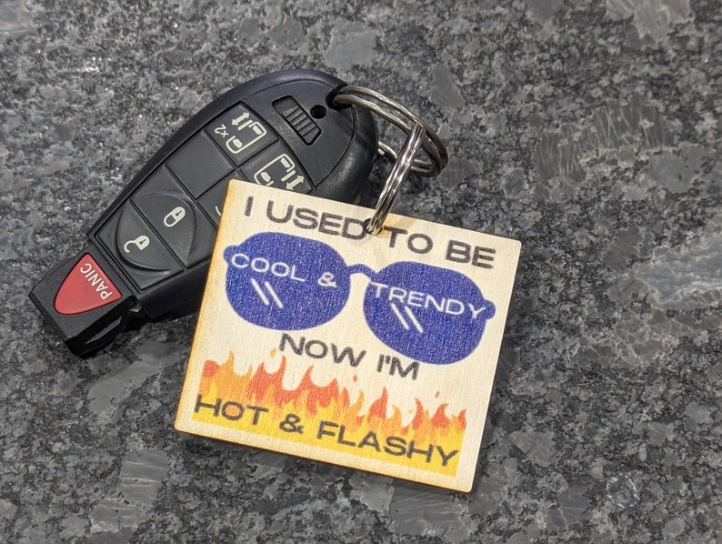 Unique Colorful Friend Gift Keychain Sunglasses Printed Birchwood ...