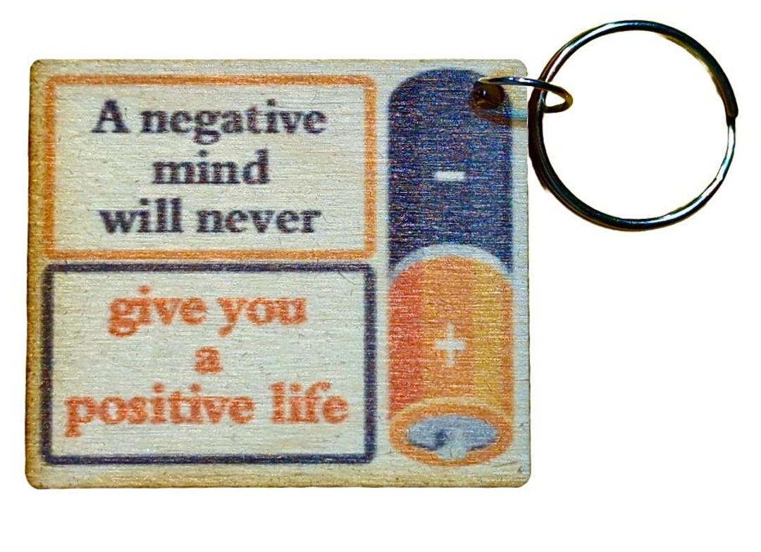 Inspirational Gift Keychain Battery Shape Fun Colorful Printed ...
