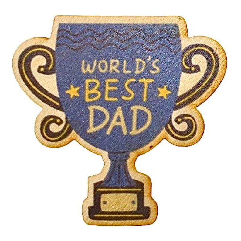 World's Best Dad Trophy Shape - Etsy