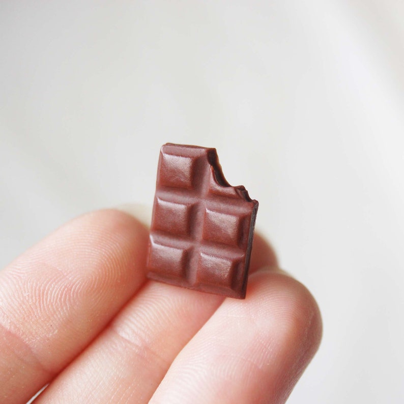 Milk Chocolate Bar Ear Studs - Etsy