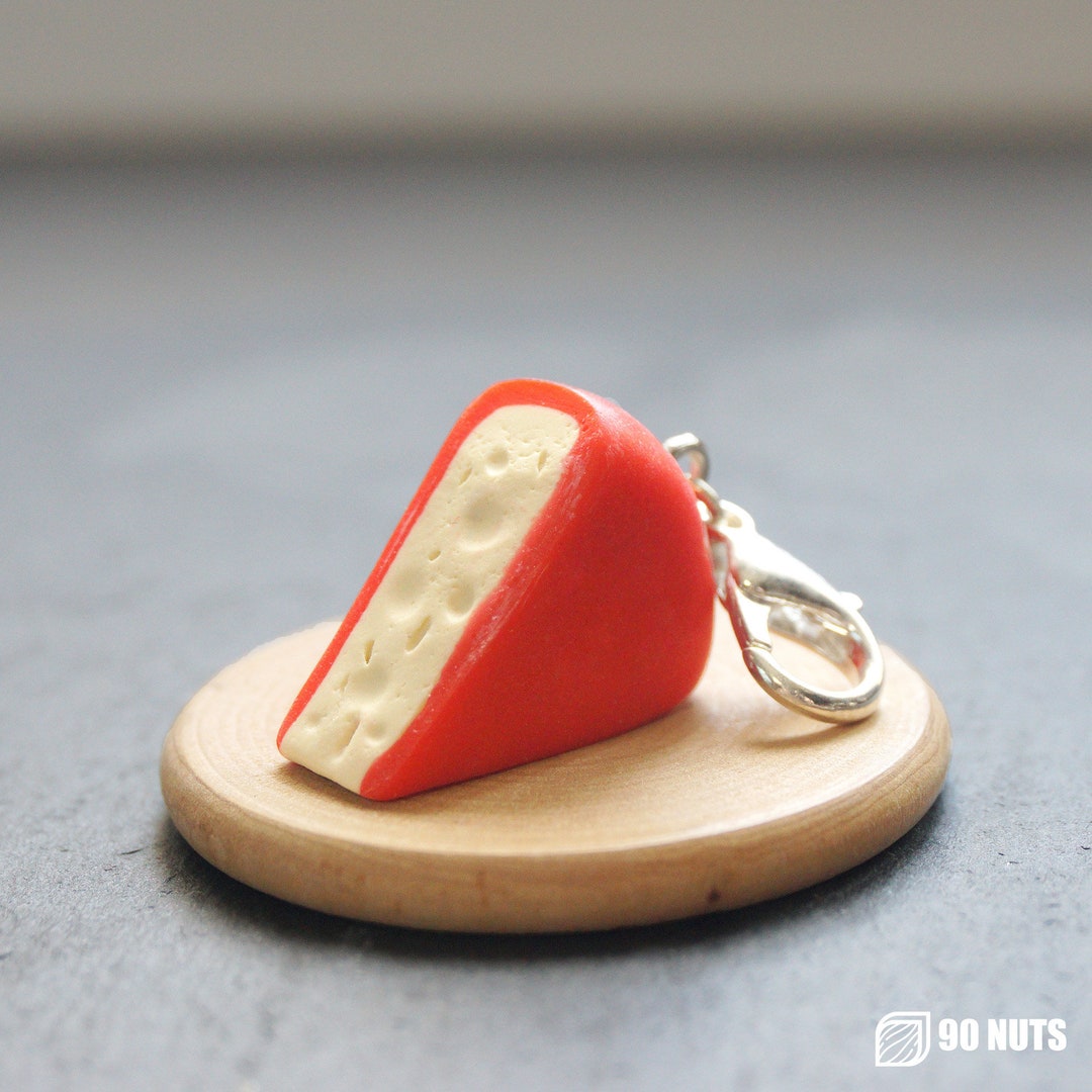 Edam Cheese Charm Babybel Keychain - Etsy