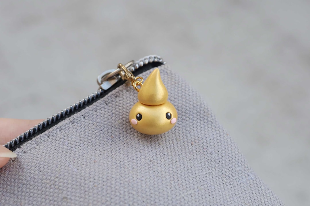 Gold Poop Golden Poo Charm Handmade Kawaii Keychain - Etsy